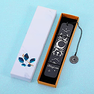 Tarot Bookmark for Booklover Women Men Gift Friend Christmas Gift for Bookworm Son Magician Bookmark for Astrology Lovers Tarot Lover Unique Gift for Girl Daughter Husband Wife Birthday Book Club Gift