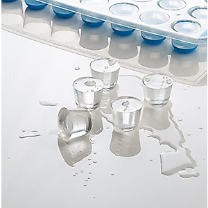 Kitchen Details 2 Pack Mini Ice Cube Tray | Dimensions: 11. 75" x 4. 625" x 1. 125" | Makes 21 Mini Cubes | Dishwasher Safe | Freezer Safe | Kitchen Accessories | Asst