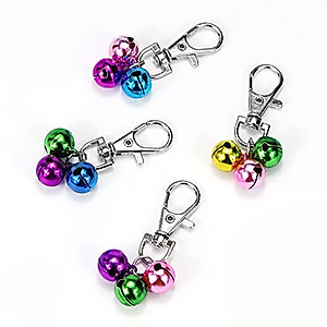 Cat Collar Bells Loud Dog Bell Training Charm Pendants for Pet Puppy Kitty Necklace Collar (5 PCS, Colorful)