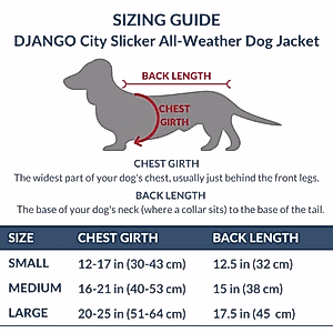 DJANGO City Slicker All-Weather Dog Jacket & Water-Repellent Raincoat with Reflective Piping (Medium, Kombu Green)