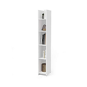 Bestar Small Space 10“ Narrow Shelving Unit in White