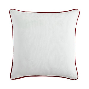 Eddie Bauer - Appliqued Throw Pillow Cover Set, Buffalo Plaid Home Decor, Decorative Pillows for Couch (Cabin Plaid Bear Red/Black, 2 Piece)