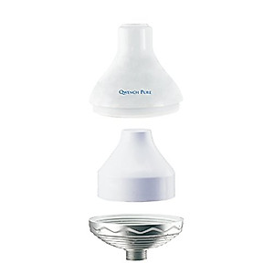 Shower Filter :: High Output :: with advanced Carbon Free Technology Uses 100% KDF-55 Material (8 oz.) to Safely Remove Chlorine & Other Contaminants Hot or Cold by QwenchPure