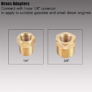 YSTOOL Oil Pressure Tester Kit Professional Oil Pressure Gauge Tool for Engine Diagnostic Test with Hose Adapters and Carry Case for Cars ATVs Trucks Use 0-100psi