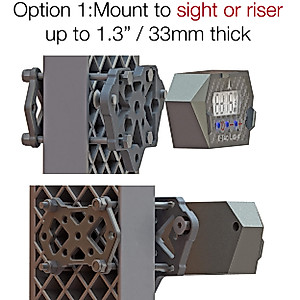 E-Tac Light Compound Bow Sight Light 8-32 15 Level Rechargeable Li-ion BT Sensor Auto On/Off (Blue + UV)