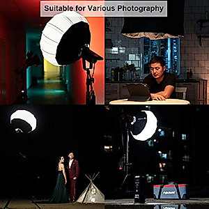 Aputure Lantern Softbox Soft Light Modifier,26inch, Quick-Setup Quick-Folding Aputure Space Light Upgraded for Aputure 300D Mark II 120D 120T 120D Mark II 300X and Other Bowens Mount Light
