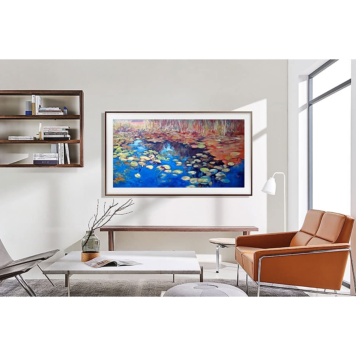 SAMSUNG 75-Inch Class QLED The Frame Series - Quantum HDR Smart TV with Alexa Built-in (QN75LS03BAFXZA, 2022 Model) (Renewed)