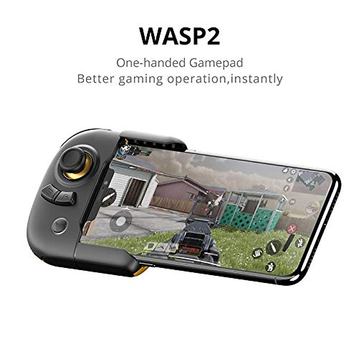 Flydigi Wasp 2 Elite One-Handed Mobile Gaming Controller for Android for FPS Gaming