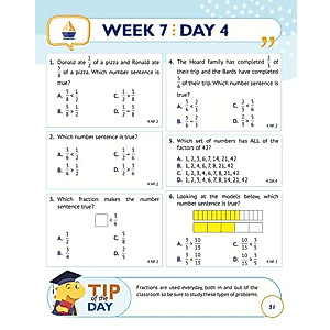 4th Grade Common Core Math: Daily Practice Workbook - Part I: Multiple Choice | 1000+ Practice Questions and Video Explanations | Argo Brothers (Next Generation Learning Standards Aligned (NGSS))