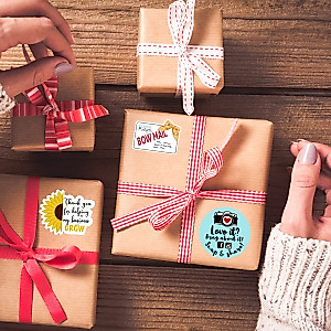 Bow Mail Stickers,Thank You Stickers,Handmade Stickers,Small Shop Stickers,Envelopes Stickers for Small Business, Online Retailers,Handmade Goods,500 Labels Per Roll