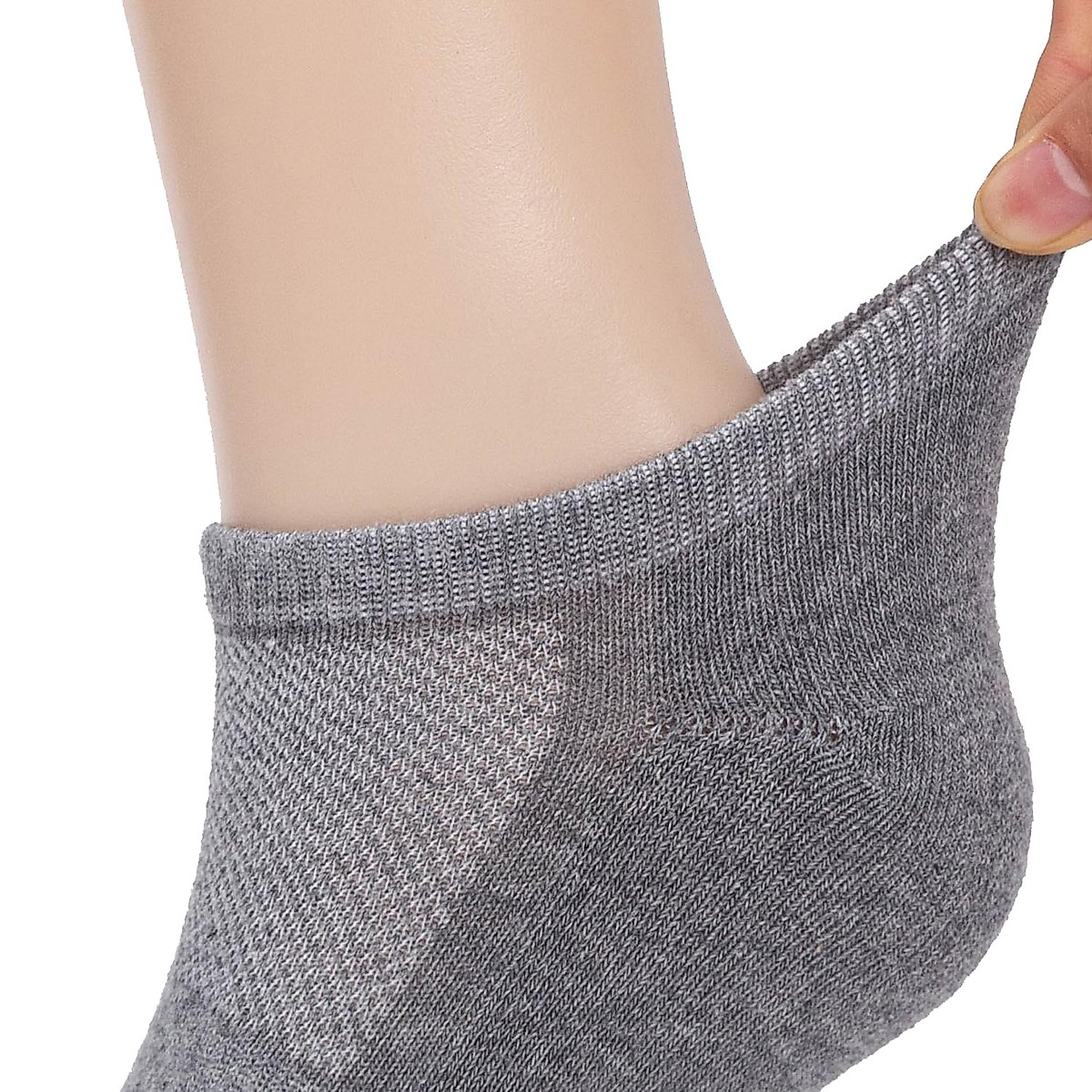 Luriesal Women's Cushioned No Show Socks Athletic Cotton Short Socks Arch Support Mesh Ankle Socks 6 Pairs