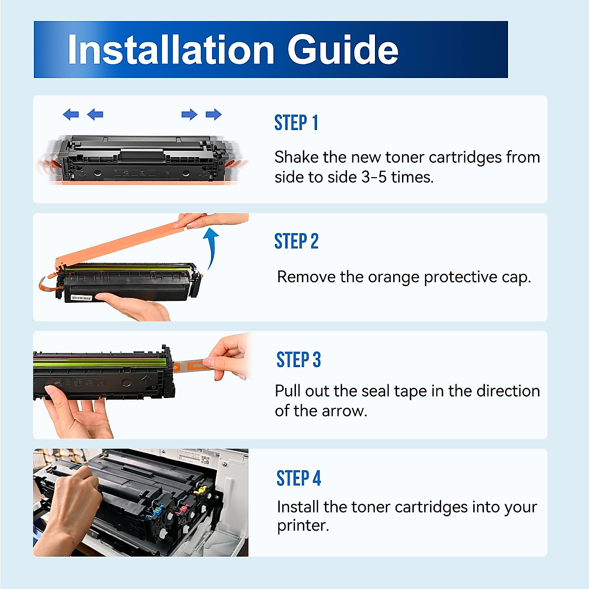 InkNI Remanufactured 61XL Ink Cartridge Replacement for HP 61 Ink HP61XL for Envy 4500 4502 5530 5535 Deskjet 3050 1510 1000 1010 1512 2540 3510 Officejet 2620 4630 4635 Printer (1Black, 1Tri-Color)