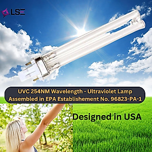 LSE Lighting PVHX213 UV Replacement Bulb GX23 Base 13 W Watts