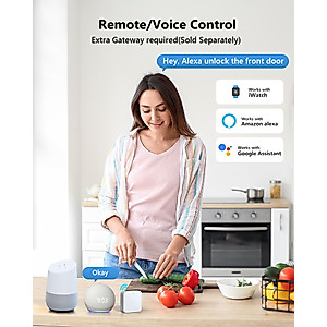 Zowill Smart Lock - Keyless Entry Door Lock with APP Control, Touchscreen Keypad Electronic Digital Lock, Auto-Lock, Easy Installation, Smart Deadbolt Lock for Front Door - Matte Black