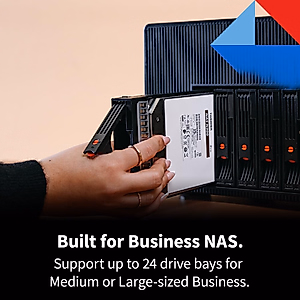 Toshiba N300 PRO 8TB Large-Sized Business NAS (up to 24 bays) 3.5-Inch Internal Hard Drive - Up to 300 TB/year Workload Rate CMR SATA 6 GB/s 7200 RPM 256 MB Cache - HDWG480XZSTB