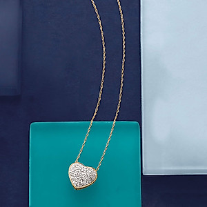 Ross-Simons 0.25 ct. t.w. Diamond Heart Pendant Necklace