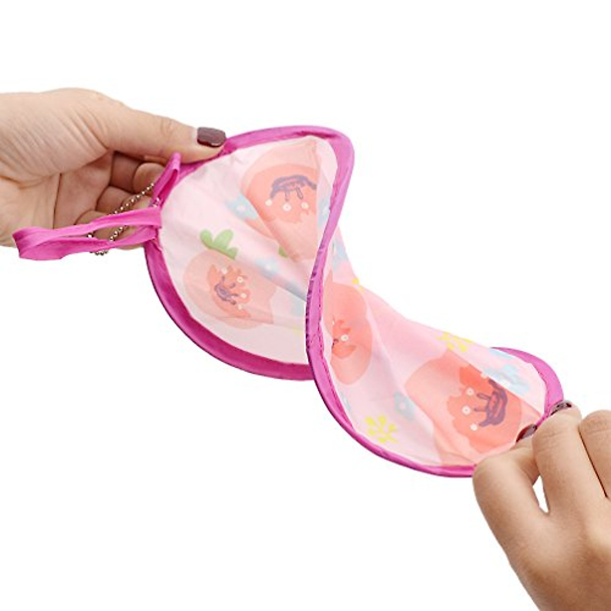 Qlychee Lovely Foldable Round Fan Random Color Handheld Moon-Shaped Fan Decoration Gift 1 Pc