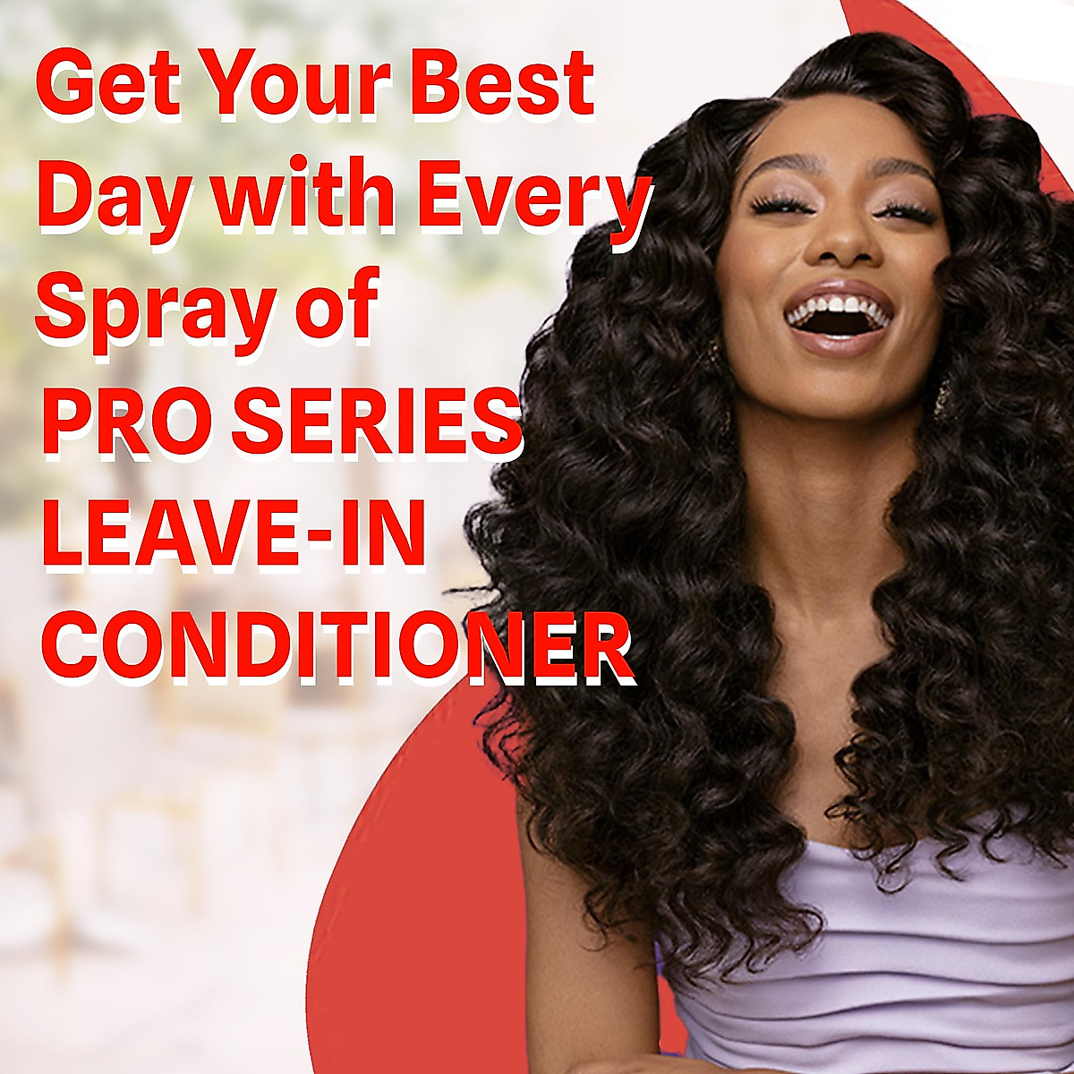 Pro Series Leave In Conditioner Spray 8oz - Daily Hair Care Treatment, Heat Protectant, Anti-Frizz, Moisturizes, Detangles & Restores Damaged Hair for Healthy & Smooth Lace Wig, Toupee & Hair Systems