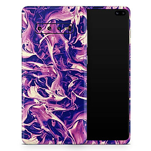 DesignSkinz Liquid Abstract Paint Remix V63 Protective Vinyl Decal Wrap Skin Cover Compatible with The Samsung Galaxy S20 (Screen Trim & Back Glass Skin)