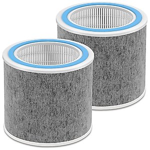 HP102 Replacement Filter 2 Pack Compatible with Shark HP100 HP102,HP132, HP102PET & HC450, HC451, HC452, HC455 Air Purifier,Compare Part # HE1FKPET, HE1FKBAS