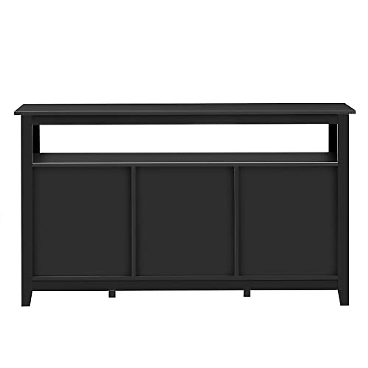 FRITHJILL 51.2 inches Wide Sideboard with Large Storage Space, Modern Coffee Bar Cabinet with Wine Rack, Acrylic Door, Adjustable Shelves
