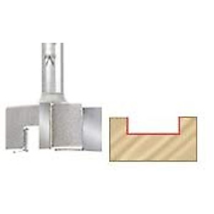 Amana Tool 45525 Carbide Tipped 1-1/8 Dia x 1/2 CH x 1/4 Shk x 1-19/32 Long Spoilboard Surfacing & Flattening 3-Flute Router Bit