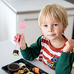 Plum Garden 4 pcs kid chopsticks, learning chopsticks helper for kids, training chopsticks with animals for beginners