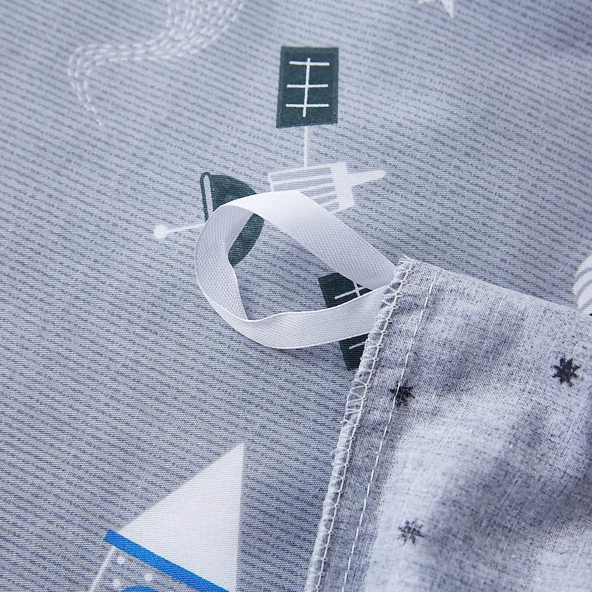 Brandream Boys Space Bedding Kids Bedding Sets Full Size Grey Astronaut 100% Cotton Duvet Cover Sets Reversible Zipper Closure(No Comforter Included)