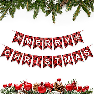 Christmas Decorations Indoor Fireplace Merry Christmas Banner
