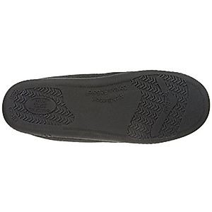 isotoner Men's Slipper, Diamond Corduroy Moccasin with Memory Foam and Skid Resistance for Indoor/Outdoor Comfort