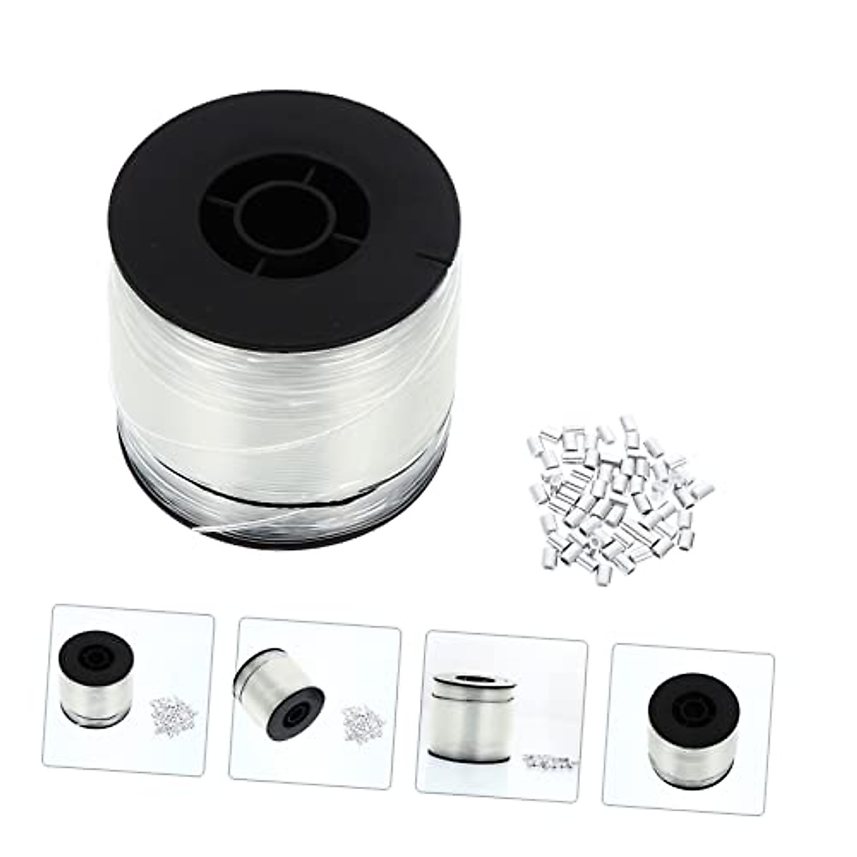 BESPORTBLE 3 Sets Nylon Fishing line Aluminum Parts Nylon Fishing Leaders Nylon Fishing Bait line Fishing Wire Tube Nylon Fishing Rope Wear-Resistant Fishing Rope 200M Fishing Line Nylon Rope