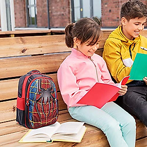 Nicexx Boys Backpacks for Elementary School Spider Cartoon Design Kids School Backpack Lightweight Durable Red SB Sb00