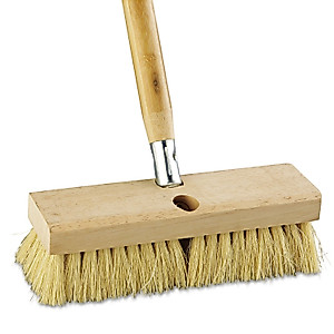 Boardwalk BWK3210 10 in. Brush 2 in. White Tampico Bristles Deck Brush Head