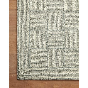 Loloi Chris Loves Julia x Francis Collection FRA-03 Silver/Sky, Contemporary 7'-9" x 9'-9" Area Rug