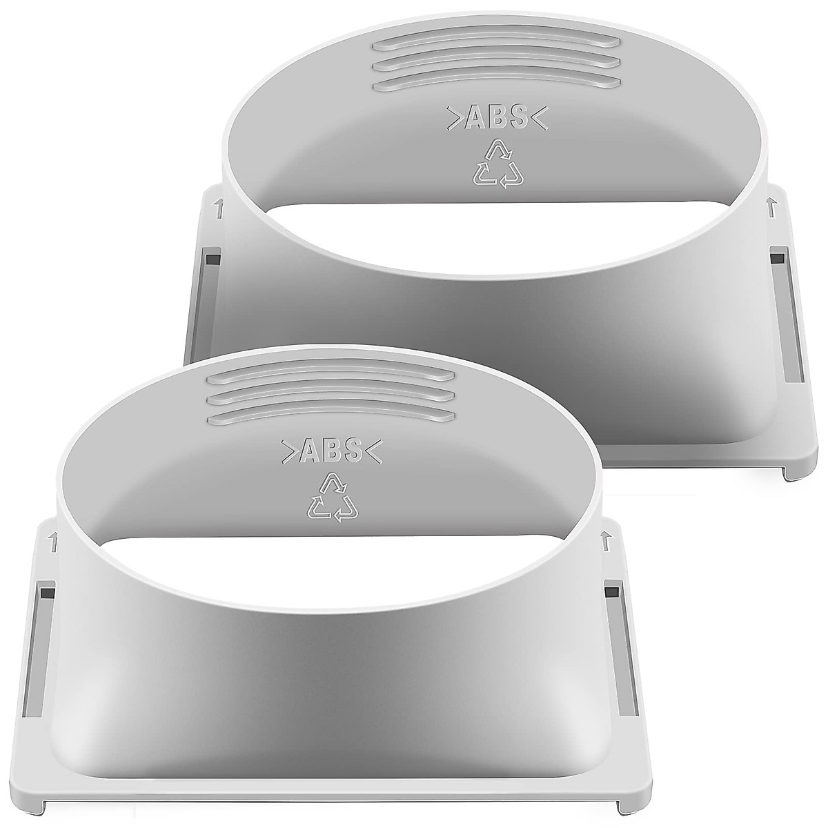 2 Pieces Portable Air Conditioner Window Adapter Exhaust Hose Connector Exhaust Hose Tube Connector Mobile Air Conditioning Accessories for Mobile Air Conditioning Exhaust Hose Flat Nozzle, 5.9 Inch