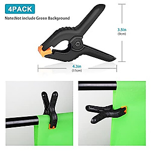 Hpusn 8.5 x 5 ft Backdrop Stand: Photo Video Studio Adjustable Backdrop Stand for Parties, Wedding, Photography, Advertising Display