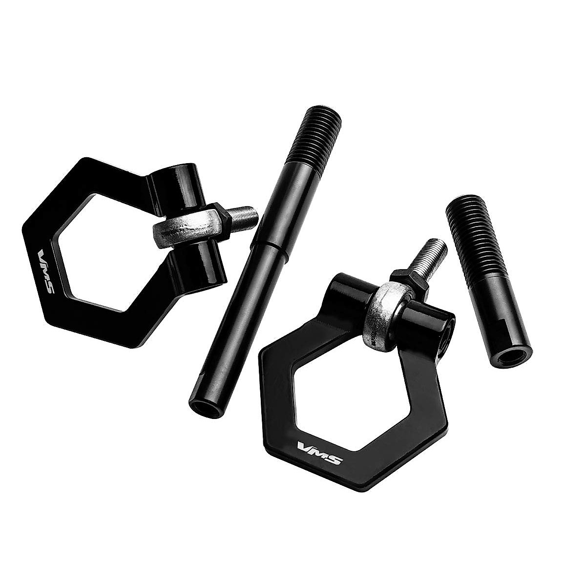 VMS RACING Front and Rear Tow Hook in Black Compatible with Chevy Chevrolet Corvette C7 Z06 ZR1 Stingray Oval Track 14-19 2014-2019