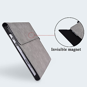 Case Cover for Microsoft Surface Pro 7 +/ Surface Pro 7 / Surface Pro 6 / Surface Pro 5 / Surface Pro 4 12.3 inch Tablets,with Type Cover Keyboard and Pen Holder (Gray)