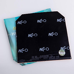 DHS NEO Hurricane 3 (Provincial, Professional) Table Tennis Rubber, ITTF Approved, Table Tennis Match Rubber, inorganic Rubber (Black / 39°, 2.15 mm)