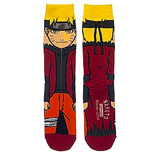 Naruto 360 Character Crew Socks, 10-13