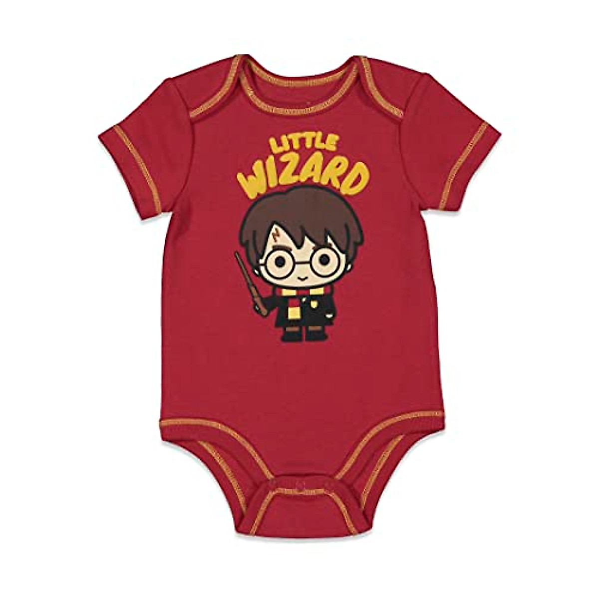 Harry Potter Infant Baby Boys 3 Pack Short Sleeve Bodysuits Multicolored 24 Months