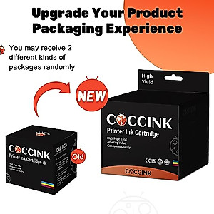 COCCINK 60XL Ink Cartridge Replacement for HP 60 XL for Photosmart C4680 D110a C4795 DeskJet D2680 F4280 F4480 F2430 F4580 Envy 100 Printer (2 Black) High Yield