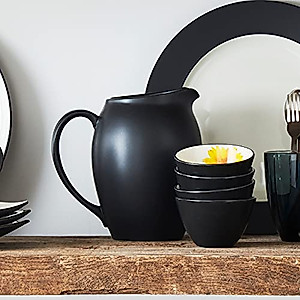 Noritake Colorwave Floral Bowl, 4-Inch, Graphite, Set of 4