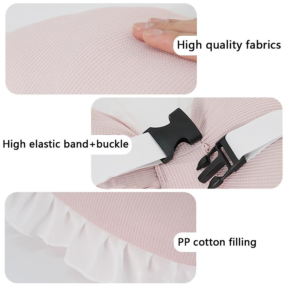 WLLYXUS Cute Bow Shaped Pillows Bow Lace Pillow Lumbar Pillow Home Decorative Bowknot Throw Pillow Cushion for Sofa Couch Bed Living Room Bedroom (White)