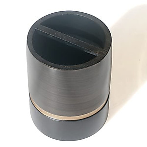 Resin Bathroom Accessories Set Including 1 Cups, 1 Toothbrush Holders, 1 Soap Dishes and 1 Soap Dispenser, Decor Bathroom Countertop, Vanity Organize, New Home Gift, Black