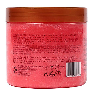 Waverly Strawberry - Shea Butter Foaming Body Scrub - Luxurious Lather Deep Cleans and Nourishes Skin with Natural Oils