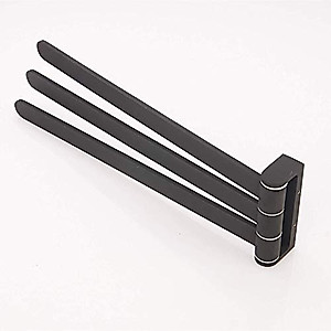 Towel Racks, Towel Rack for Bathroom Towel Shelf Stainless Steel Bathroom Kitchen Wall Mounted Towel Rack Holder with 3 Swivel Towel Shelf