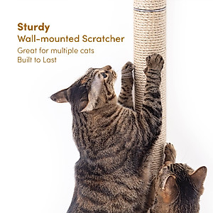 xympo 34" Wall Mounted Cat Scratcher, Sisal Scratching Post