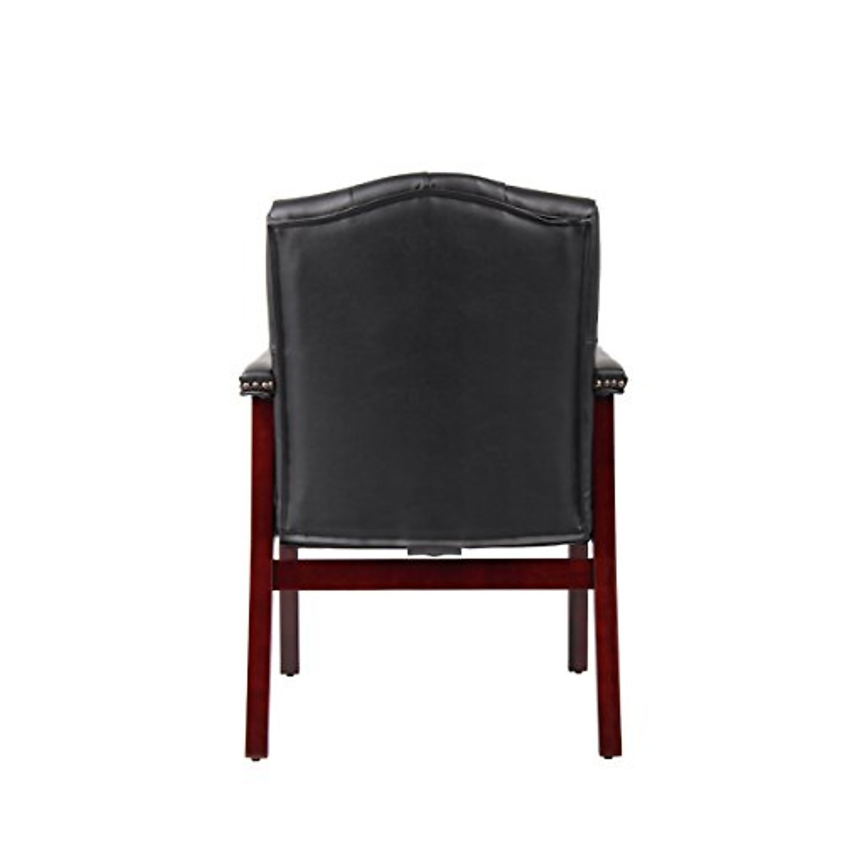 Boss Office Products Ivy League Executive Guest Chair, Vinyl, Black