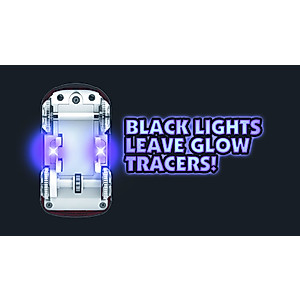 Mindscope Twister Tracks Radio Control Dual Lane Police Chase Glow in The Dark Track Set with 2 Cars and 2 Radio Controls RC